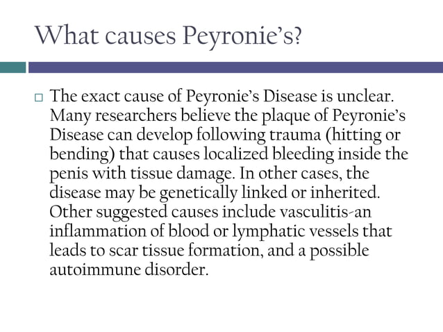Peyronie’s disease | PPTX
