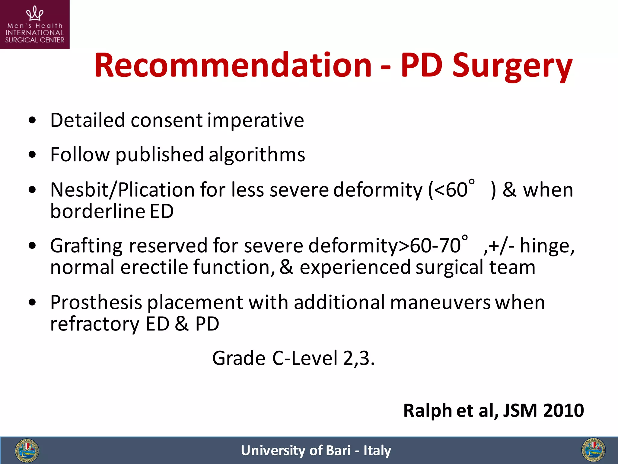 Peyronie's Disease: a tailored surgical procedure for every patient | PDF