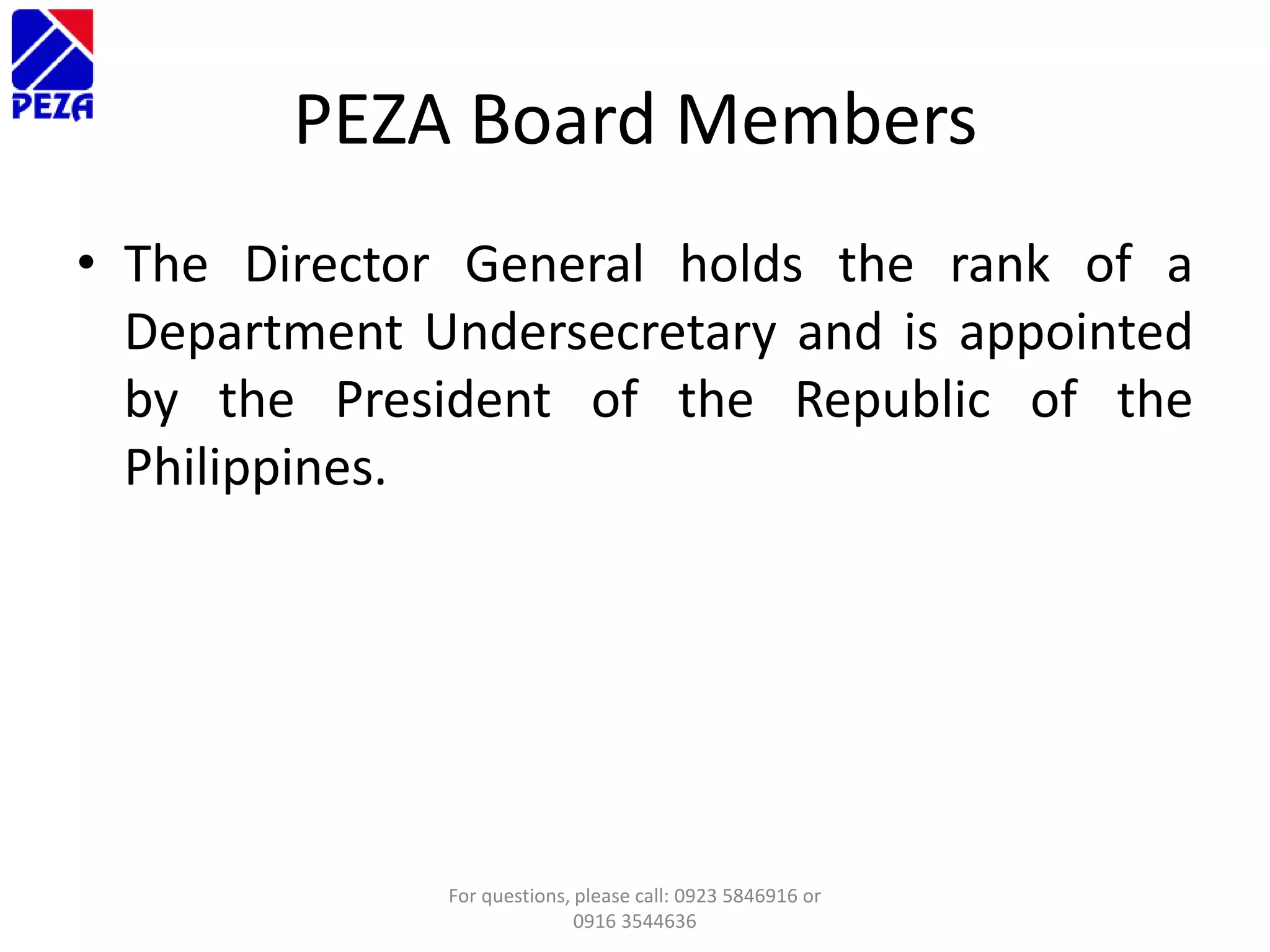 Peza overview v2 | PDF
