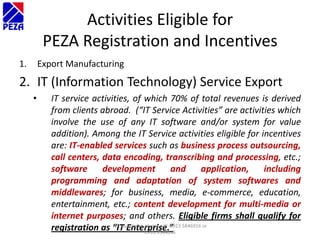 Peza overview v2 | PDF