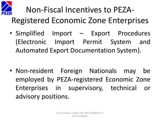Peza overview v2 | PDF