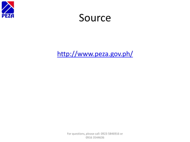 Peza overview v2 | PDF | Business Accounting & Finance | Business