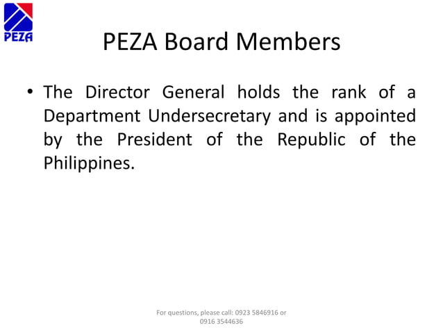 Peza overview v2 | PDF | Business Accounting & Finance | Business