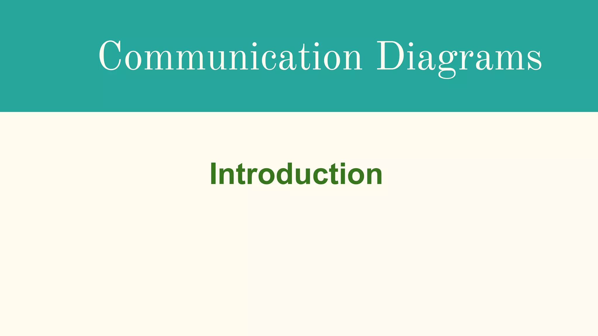 Communication diagram Introduction | PPTX