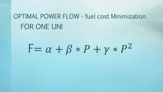power flow and optimal power flow | PPTX