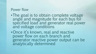 power flow and optimal power flow | PPTX