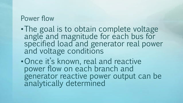 Power Flow And Optimal Power Flow Ppt