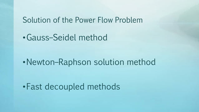 power flow and optimal power flow | PPTX