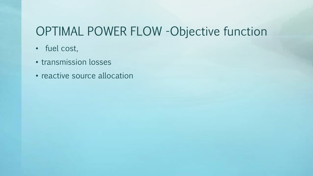 power flow and optimal power flow | PPTX