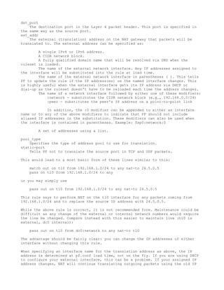 Pf firewall | TXT