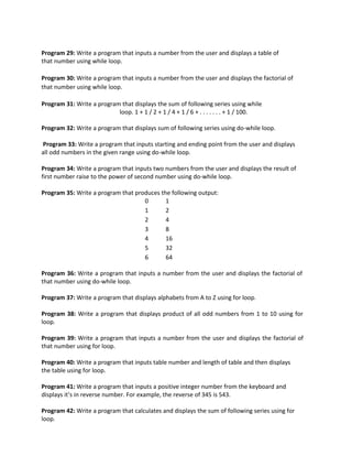 Programming Fundamental handouts | PDF
