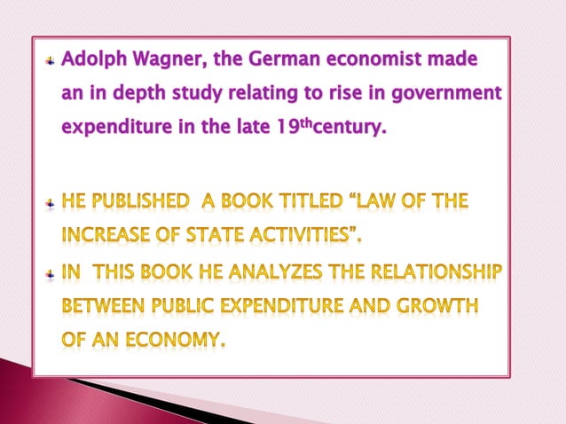 PF-Wagner's Theory of Public Expenditure.pptx | Political Issues ...