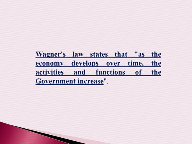 PF-Wagner's Theory of Public Expenditure.pptx | Political Issues ...