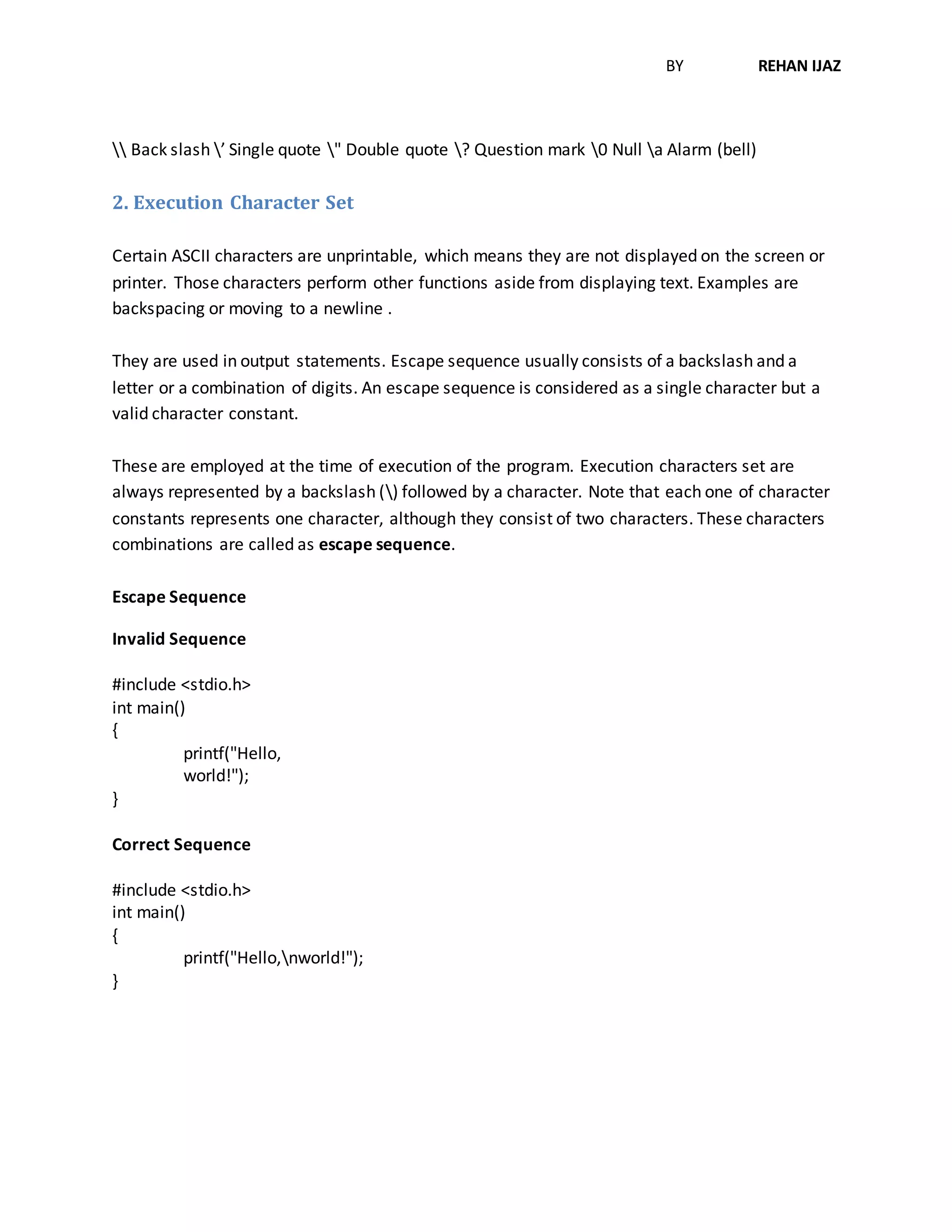 Programming Fundamentals Lecture 4 Docx Programming Languages Computing