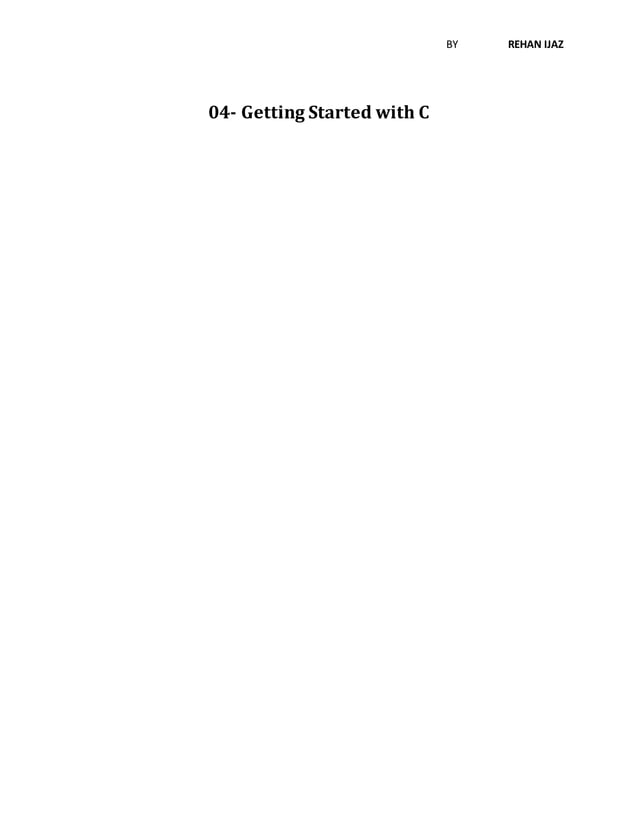 Programming Fundamentals Lecture 4 Pdf