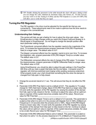 Pf400 process pid_for_fans_lab | PDF