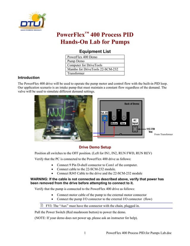 Pf400 process pi_pump_lab_ | PDF