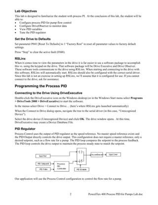 Pf400 process pi_pump_lab_ | PDF