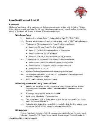 Pf40 pid lab fan | DOCX | Computer Peripherals | Computing