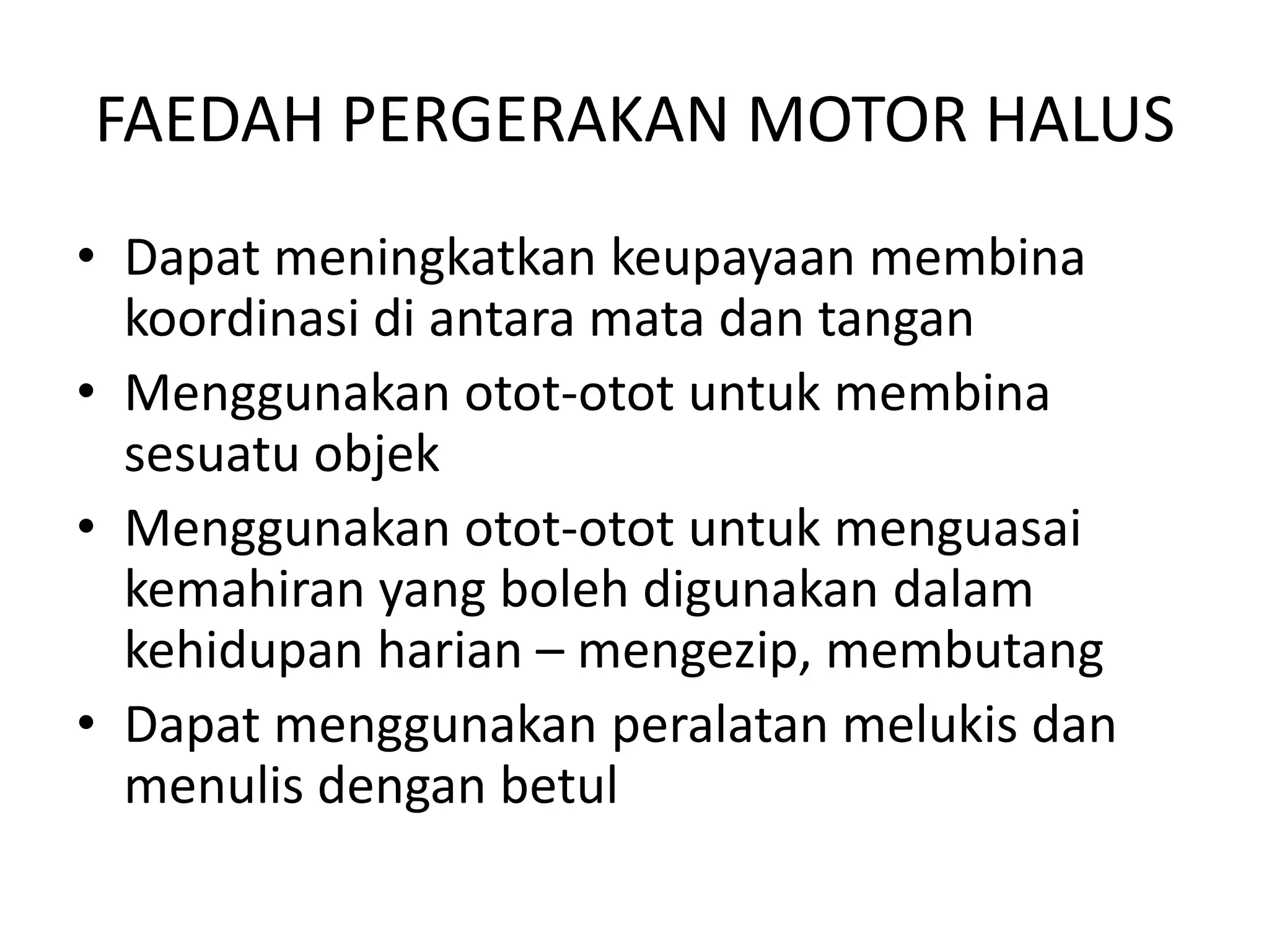 Motor Halus & Kasar serta Perkembangan Kanak-kanak | PPTX