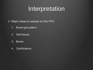 Approach to PFA Interpretation | PPTX