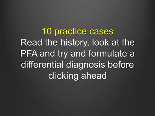 Approach to PFA Interpretation | PPTX | Digestive Disorders | Diseases and Conditions