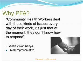 Psychological First Aid | PPT