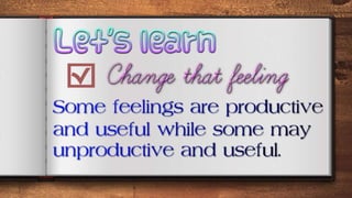 Module 2 Calming Down and Managing One's Emotions and Thoughts | PPT