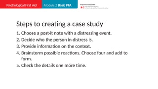 Modul pelatihan pertolongan pertama psikplogis pada para penyintas | PPTX