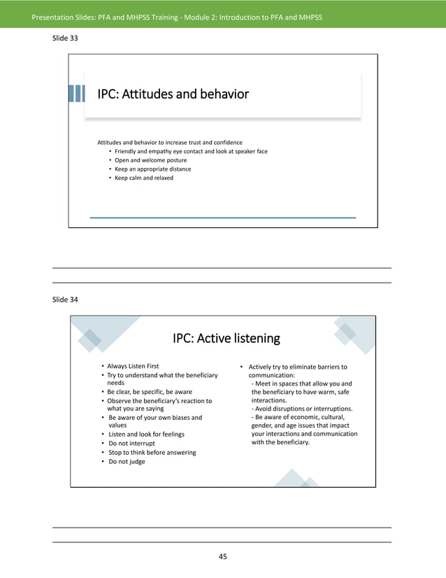 PFA and MHPSS, SELF CARE PPT book_Eng.pdf | Infectious Diseases | Diseases and Conditions