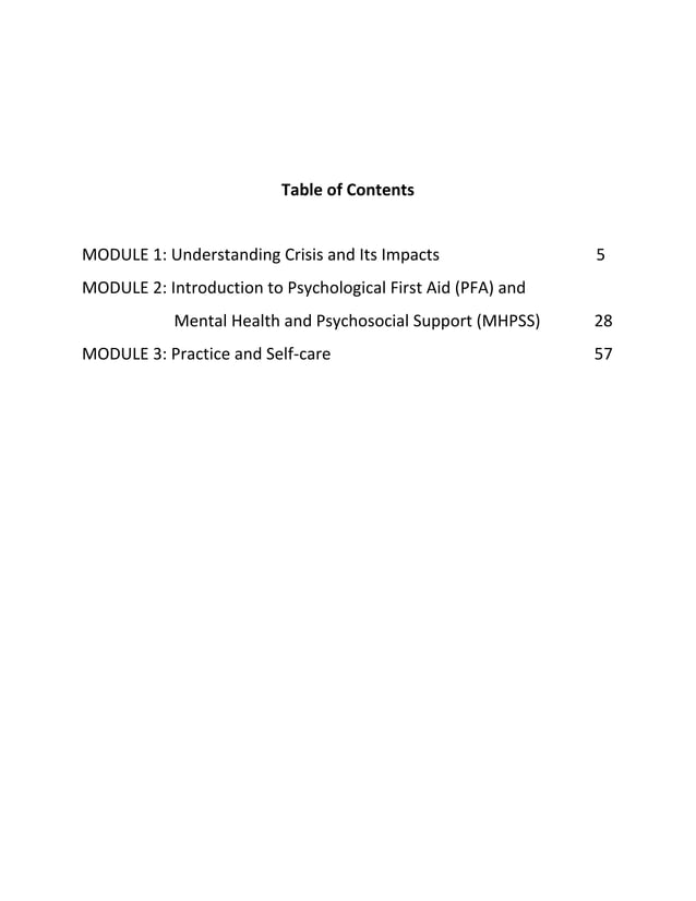 PFA and MHPSS, SELF CARE PPT book_Eng.pdf | Infectious Diseases | Diseases and Conditions
