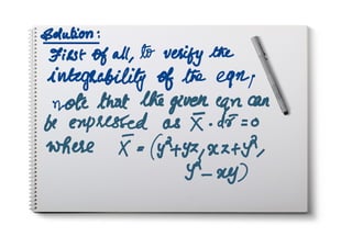 Pfaffian differential equations-verify integrability problems | PPT