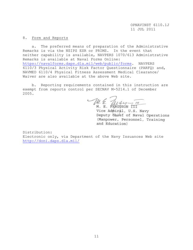 NAVY PRT Instructions 6110.1 j | PDF | Lung and Respiratory Health ...