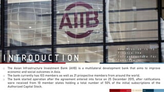 Asian infrastructure investment bank | PDF