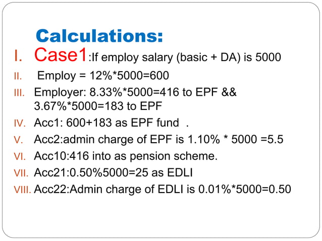Pf and esi calculations | PPTX