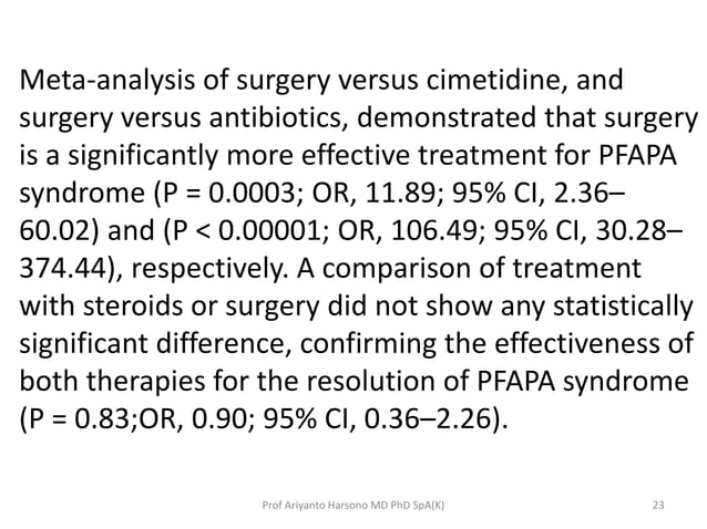 PFAPA syndrome and its related diseases | PPTX | Ear, Nose and Throat ...