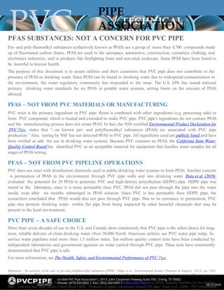 PFAS Substances: Not a Concern for PVC Pipe | PDF | Free Download