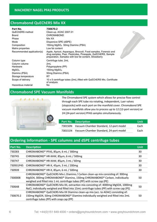 PFAS TESTING SOLUTIONS FROM GREYHOUND CHROMATOGRAPHY | PDF