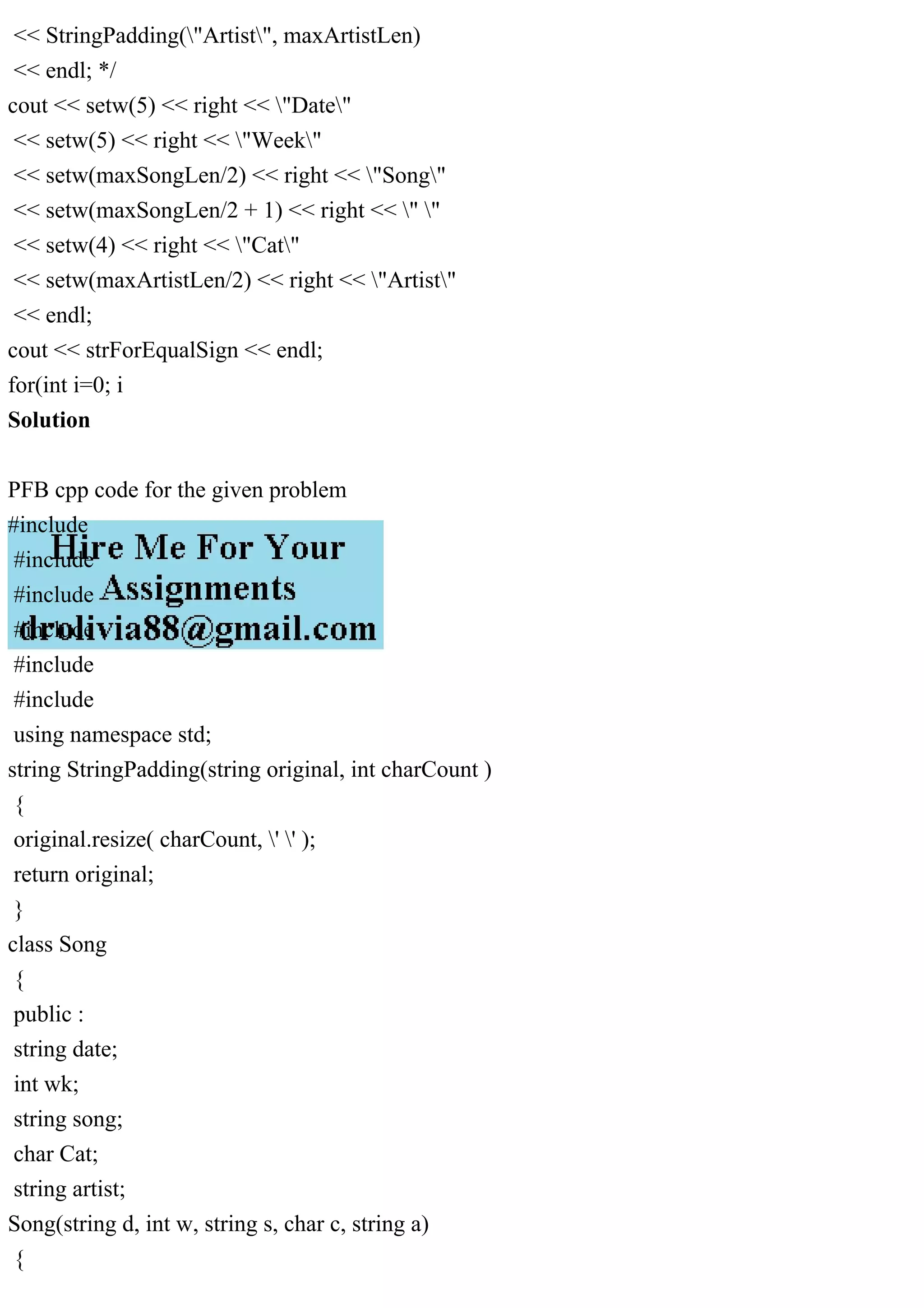 Pfb Cpp Code For The Given Probleminclude Iostream Include Pdf 