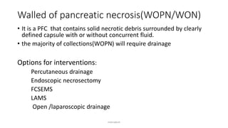 pancreatic fluid collections(PFCs) | PDF