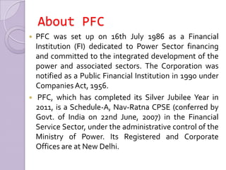 PFC Balance Sheet Analysis | PPTX | Stocks and Bonds | Personal Investing