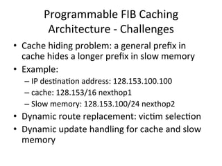PFCA: a Programmable FIB Caching Architecture | PPT