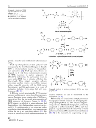 Triarylamine-enchained semifluorinated perfluorocycloalkenyl (PFCA ...