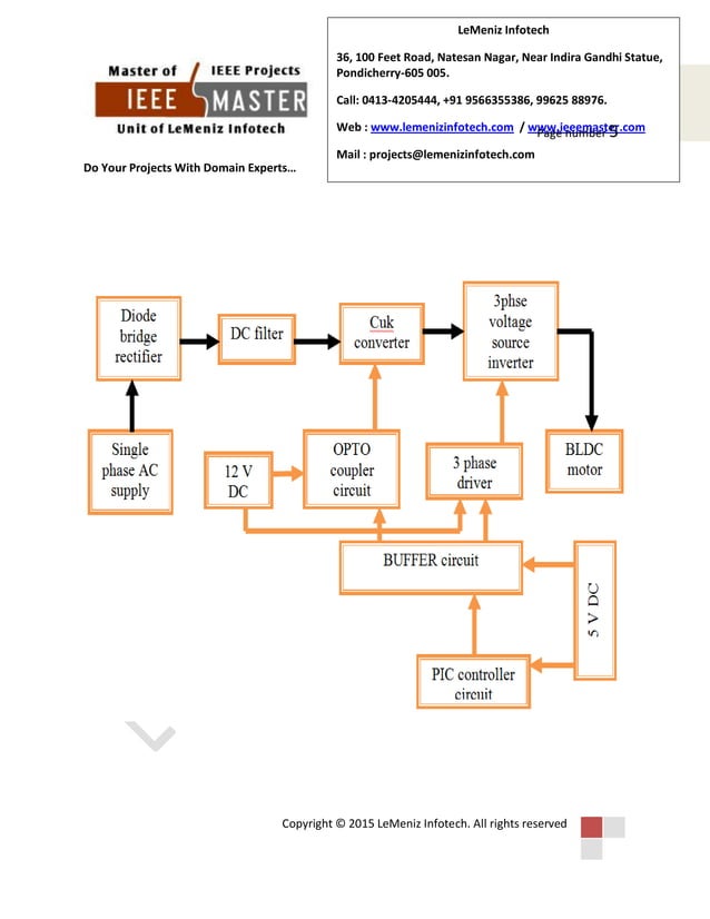 Pfc cuk converter fed bldc motor drive | PDF