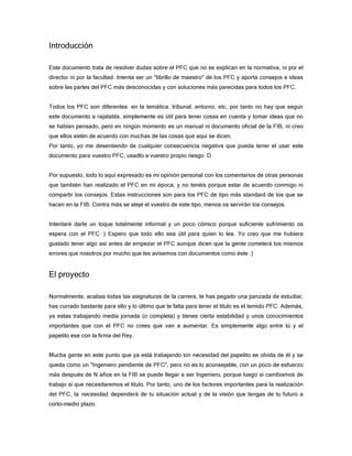 PFC como hacer | PDF