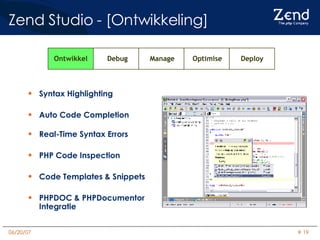 PfCongrez 2007 Zend Studio Overview | PPT | Computing | Technology ...