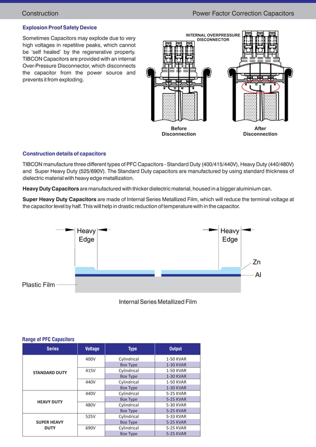 PFC Capacitors & Reactor brochure 3.2 mb | PDF | Home Appliances | Home ...