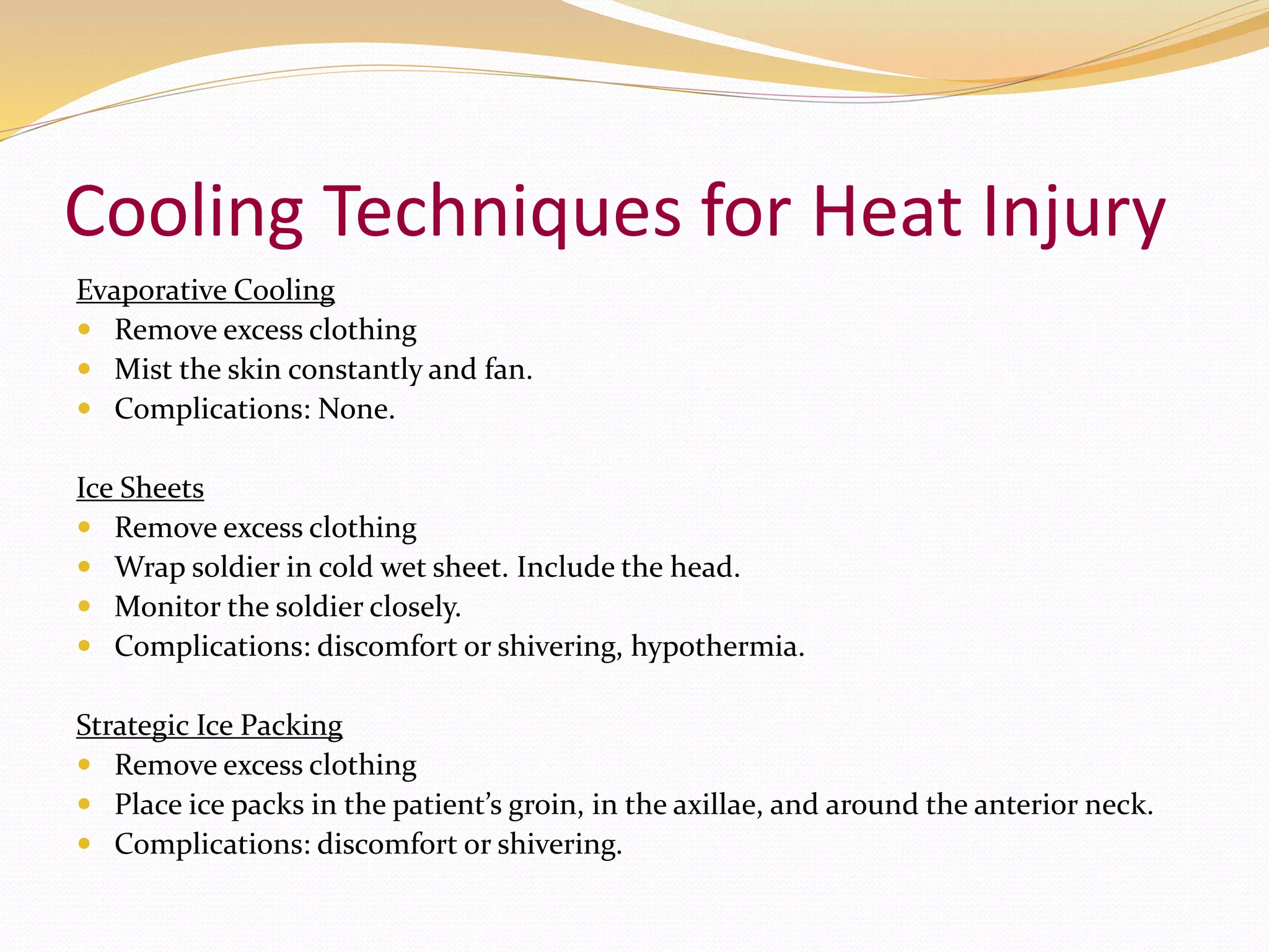 Army Heat Injuries | PPTX