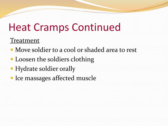 Army Heat Injuries | PPTX