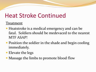 Army Heat Injuries | PPTX